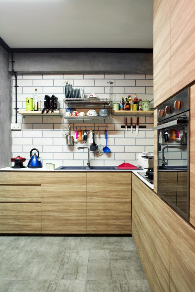 Blk 695 jurong west central kitchen layout interior - Vegas Interior Design