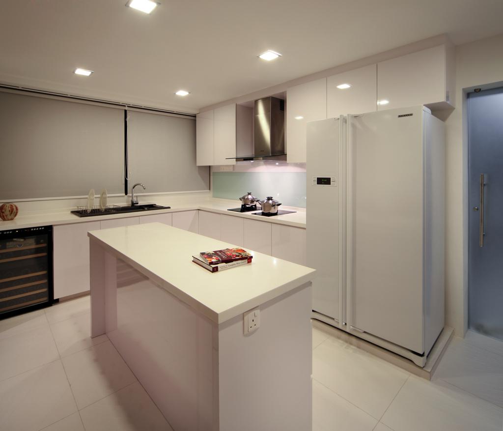 Equatorial Condo Island Top Kitchen - Vegas Interior Design