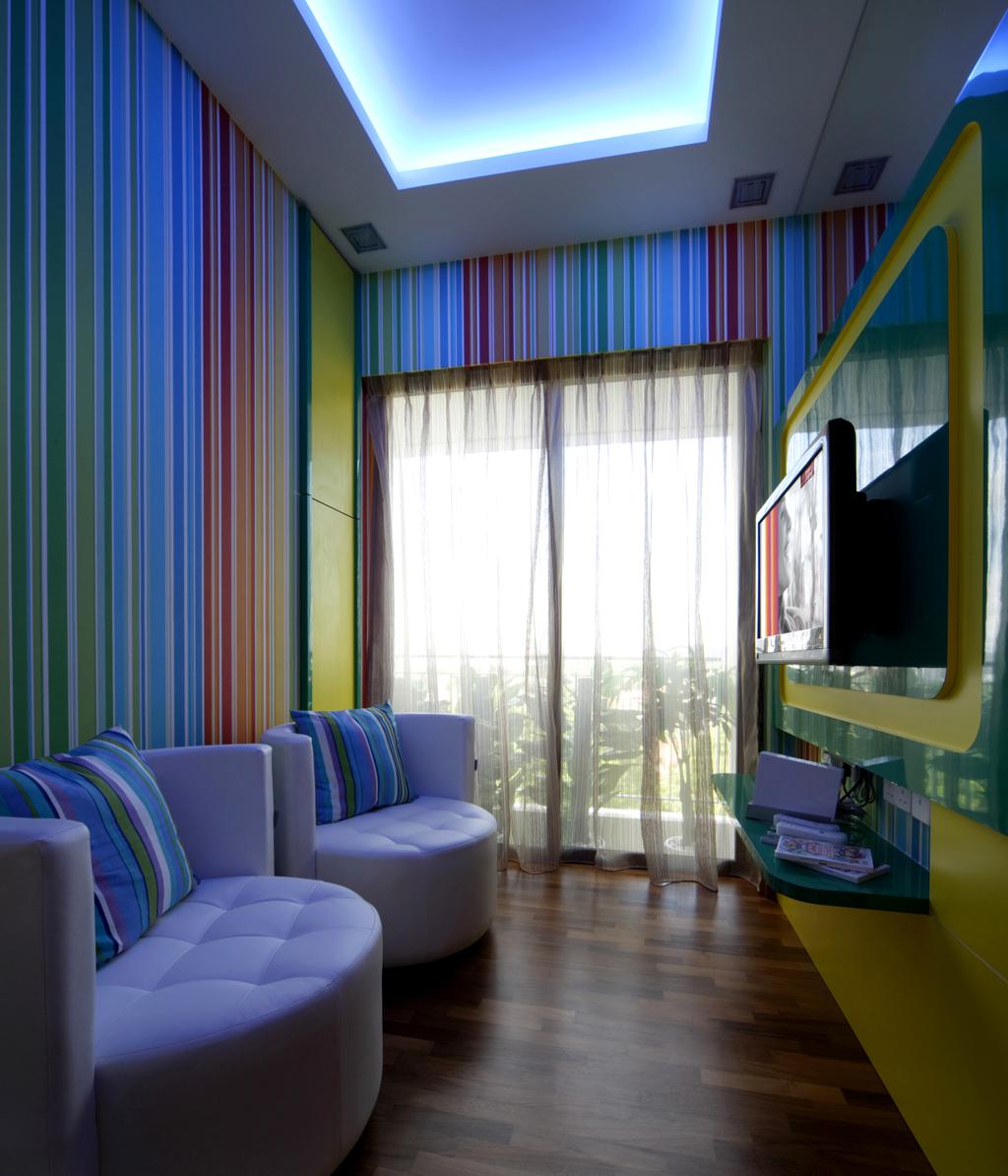 Infiniti Condo Living Room interior design cozy corner view - Vegas ...